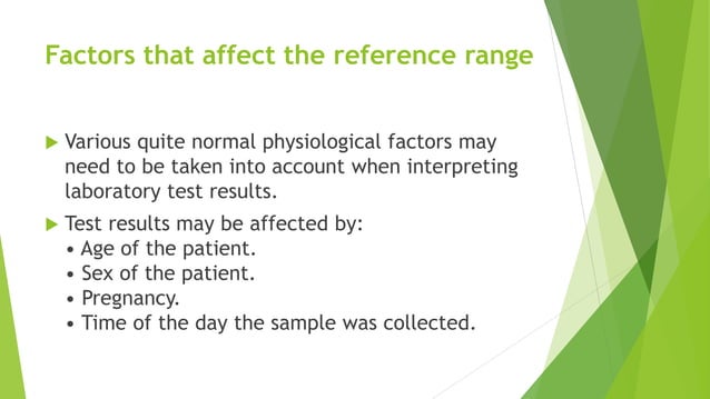 Normal and Referance Range | PPTX | Medical Tests | Medical Health