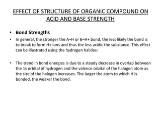 Organic Acid and Bases - Swathi S Rao | PPTX