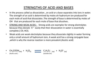 Organic Acid and Bases - Swathi S Rao | PPTX