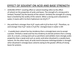 Organic Acid and Bases - Swathi S Rao | PPTX
