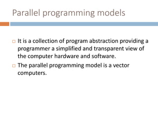 parallel programming models | PPT | Programming Languages | Computing
