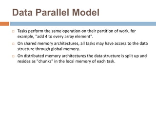 parallel programming models | PPT