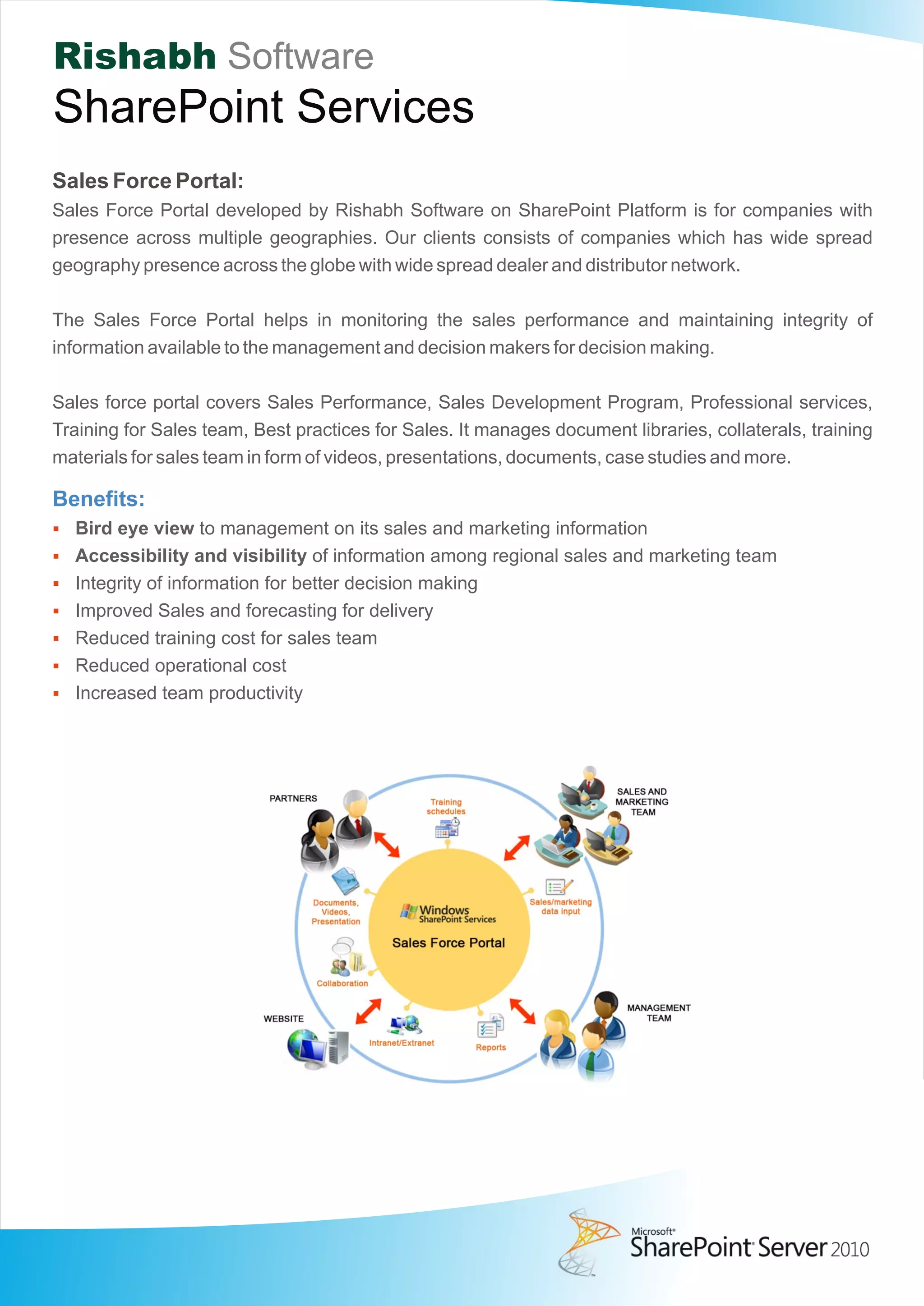 Sharepoint Capabilities Document - Rishabh Software | PDF