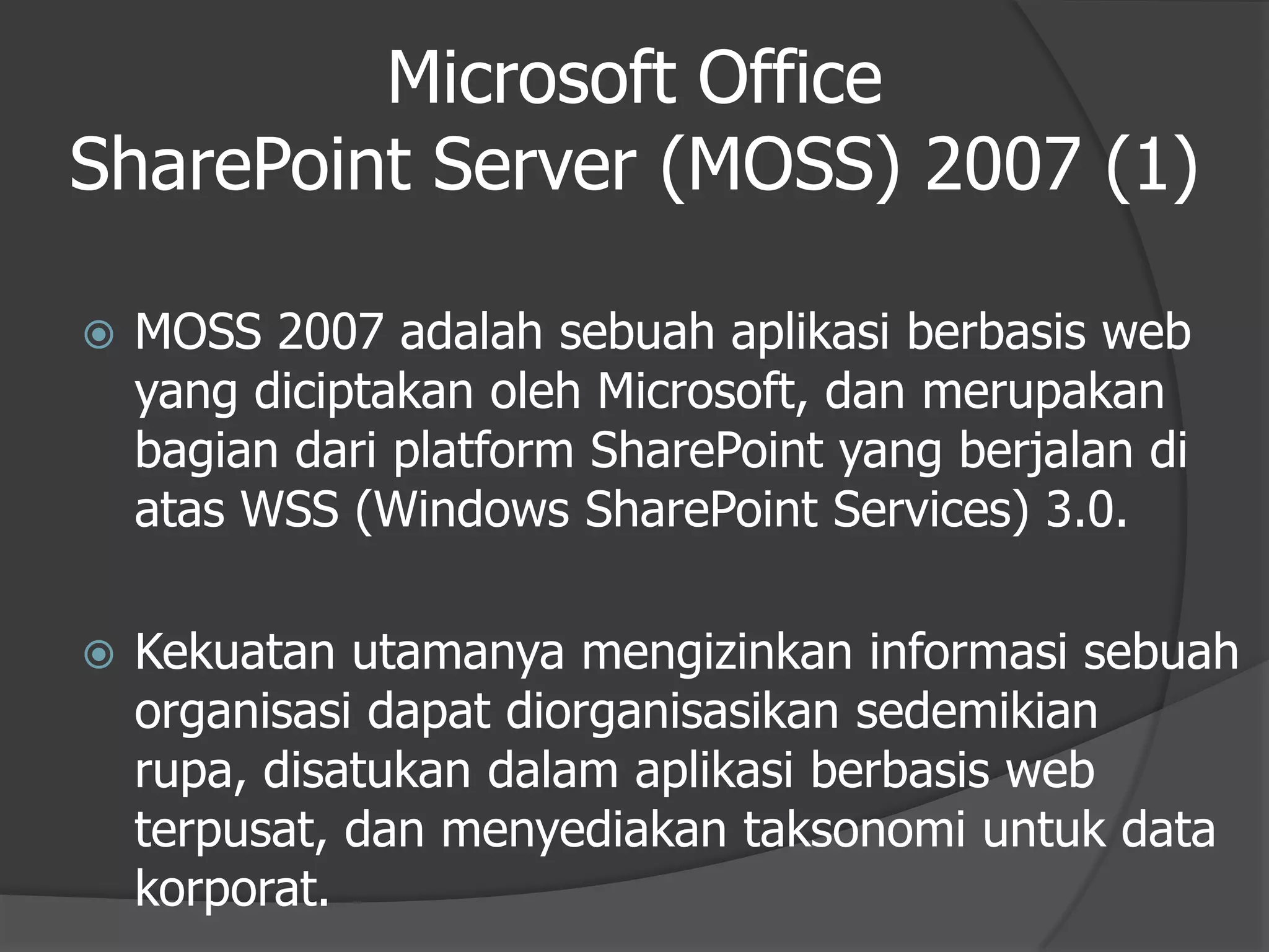 Implementasi Manajemen Dokumen dan Kolaborasi Informasi di Lingkungan Perusahaan Melalui Web ...