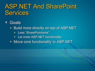 WSS 3.0 using asp.net 2.0 for extending pages,Server Farms etc.. | PPT