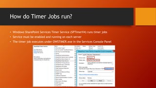 Best Practices for SharePoint Timer Jobs | PPTX | Computing | Technology & Computing