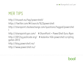 SharePoint och PowerShell | PDF