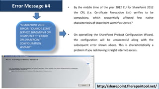 5 Mysterious SharePoint Errors and Their Resolution | PPT