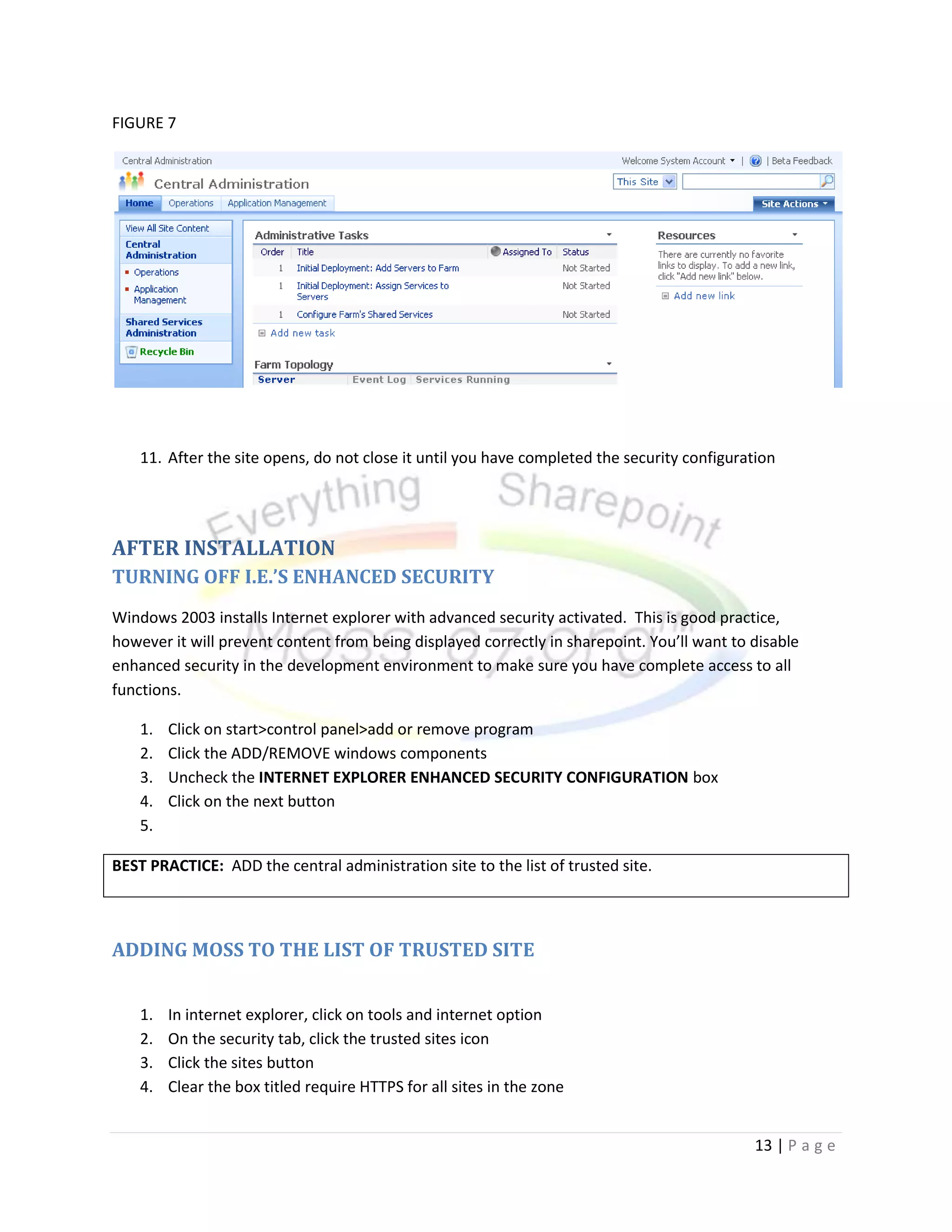 Sharepoint 2007 Install Best Practice Phase 1 | PDF