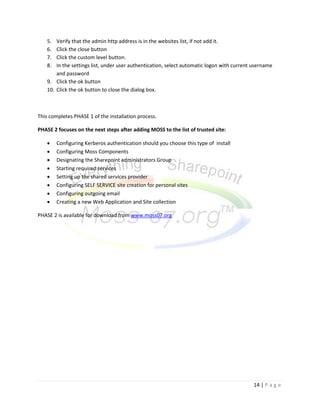 Sharepoint 2007 Install Best Practice Phase 1 | PDF