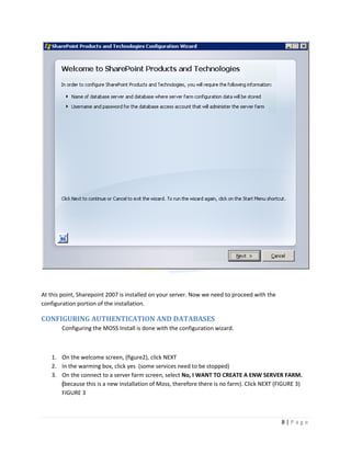 Sharepoint 2007 Install Best Practice Phase 1 | PDF