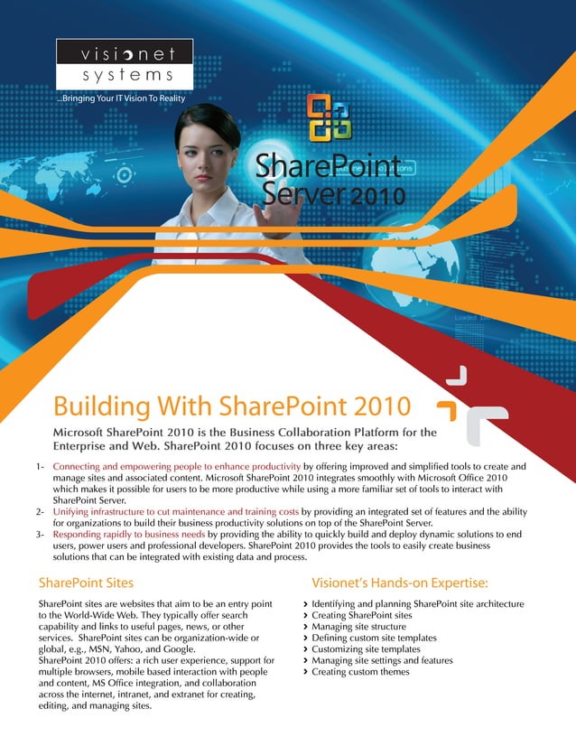 Building With SharePoint Server 2010 - Visionet Systems | PDF