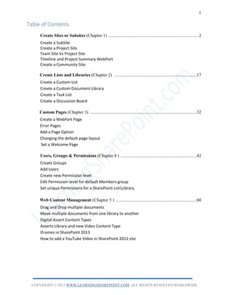 SharePoint 2013 Site Administration Guide | PDF