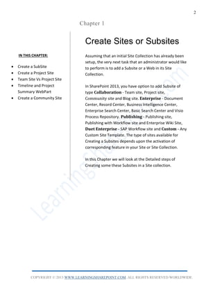 SharePoint 2013 Site Administration Guide | PDF