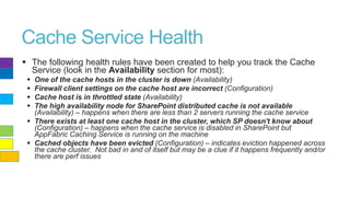 Share point 2013 distributed cache | PPT