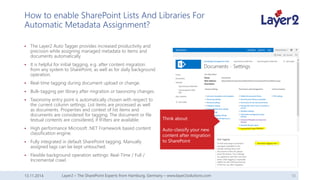 SharePoint: How to automatically assign managed metadata? | PDF