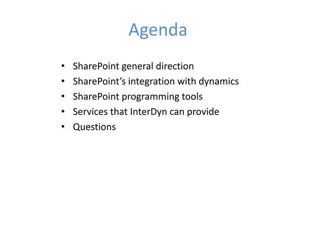 Share Point Ax | PDF