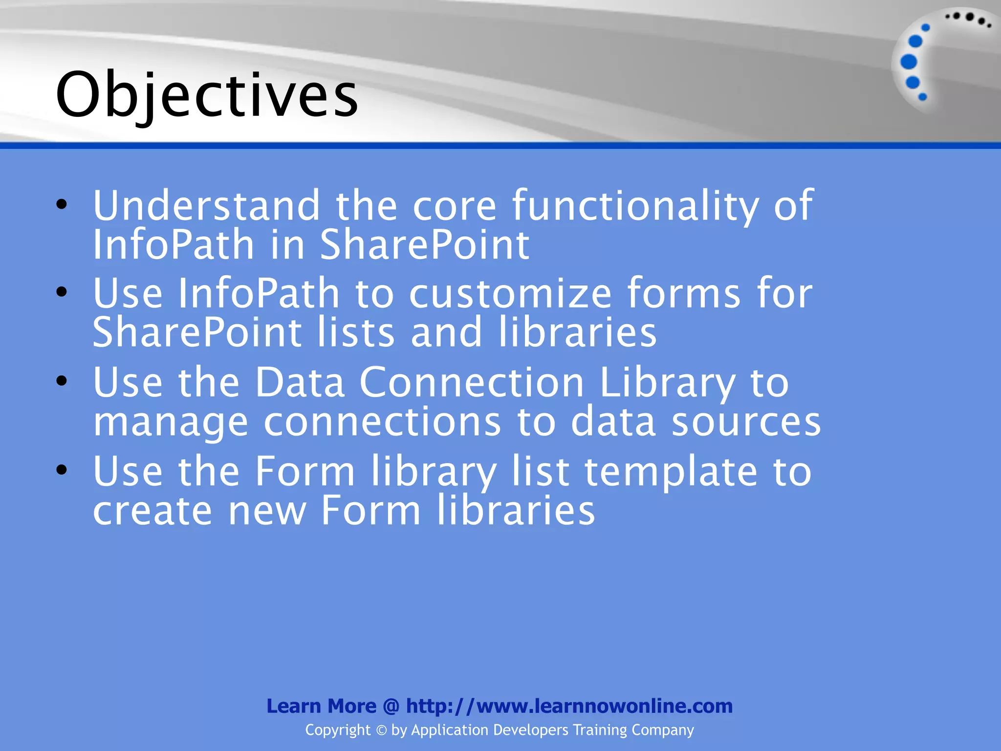 SharePoint: Introduction to InfoPath | PPT