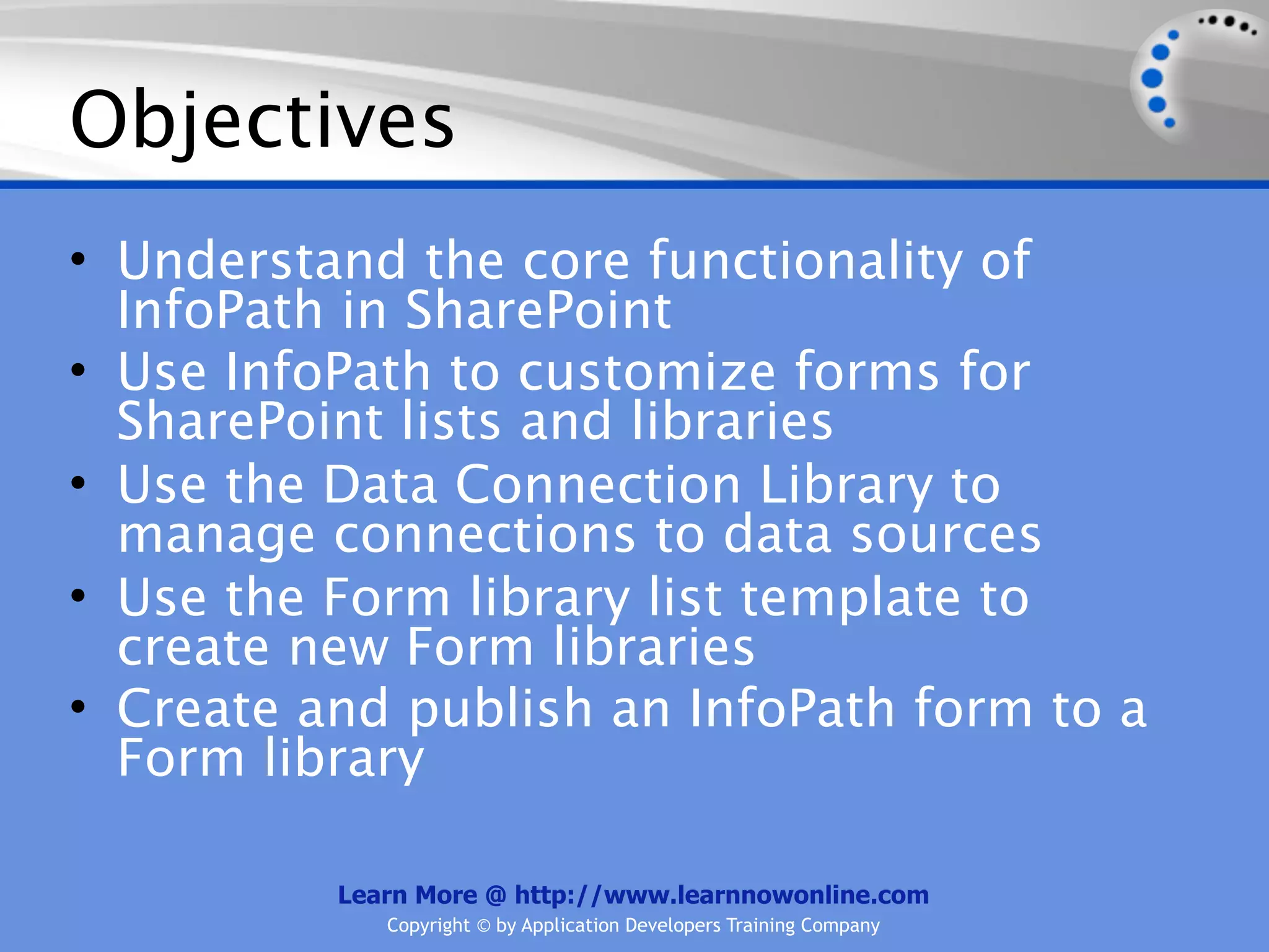 SharePoint: Introduction to InfoPath | PPT