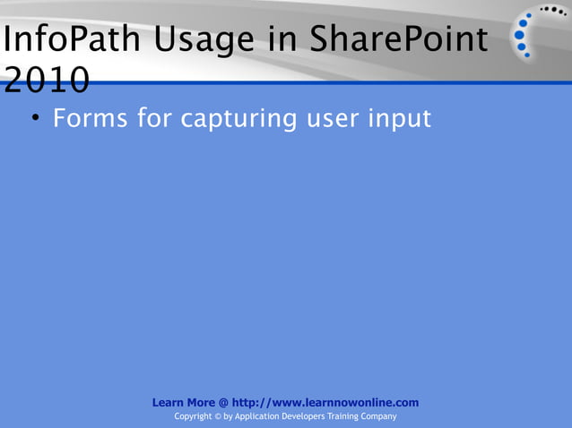 SharePoint: Introduction to InfoPath | PPT