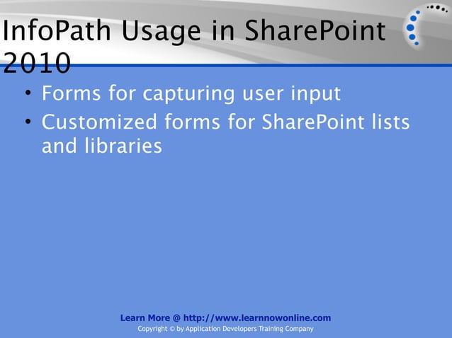 SharePoint: Introduction to InfoPath | PPT