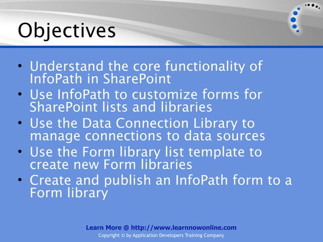 SharePoint: Introduction to InfoPath | PPT