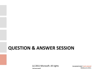 2011 - SharePoint + jQuery | PPT