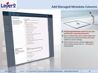 SharePoint 2010 Knowledge Management Suite: Auto Tagging & Tag Navigation | PPTX | Web ...