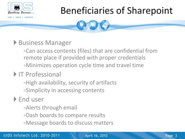 Fundamentals of Microsoft Sharepoint | PPT
