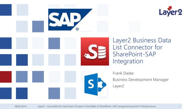 Sharepoint Sap Integration And Synchronization Via Netweaver And Odata Ppt 