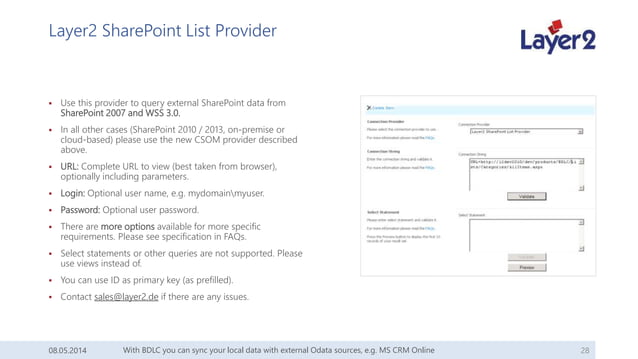 SharePoint: SAP Integration & Synchronization via NetWeaver & OData | PPT