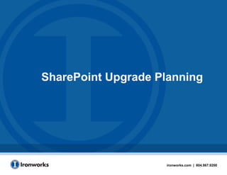 SharePoint 2010 Upgrade Planning | PPT