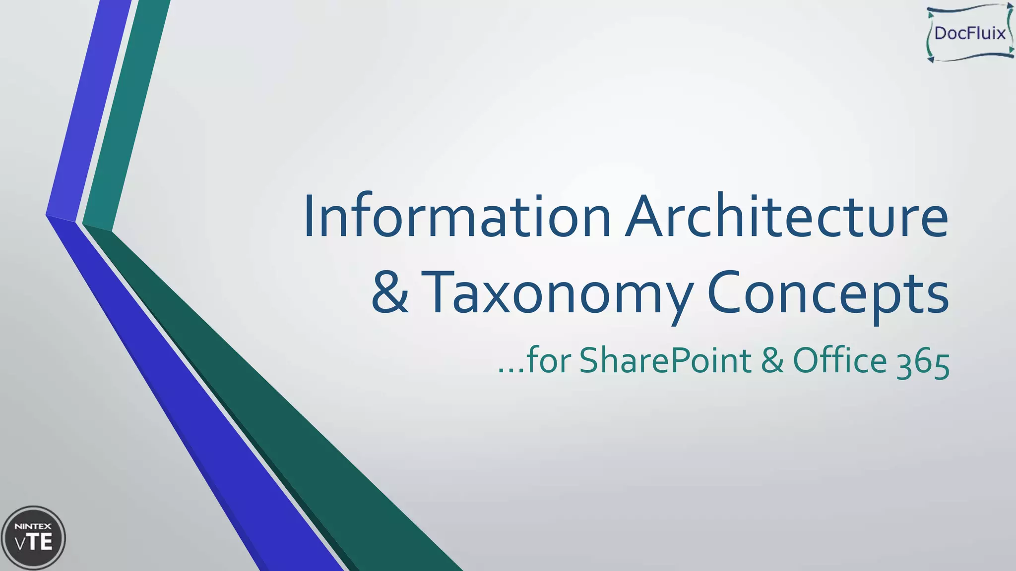 IA& Taxonomy Planning for SharePoint Online & Office 365 | PPTX
