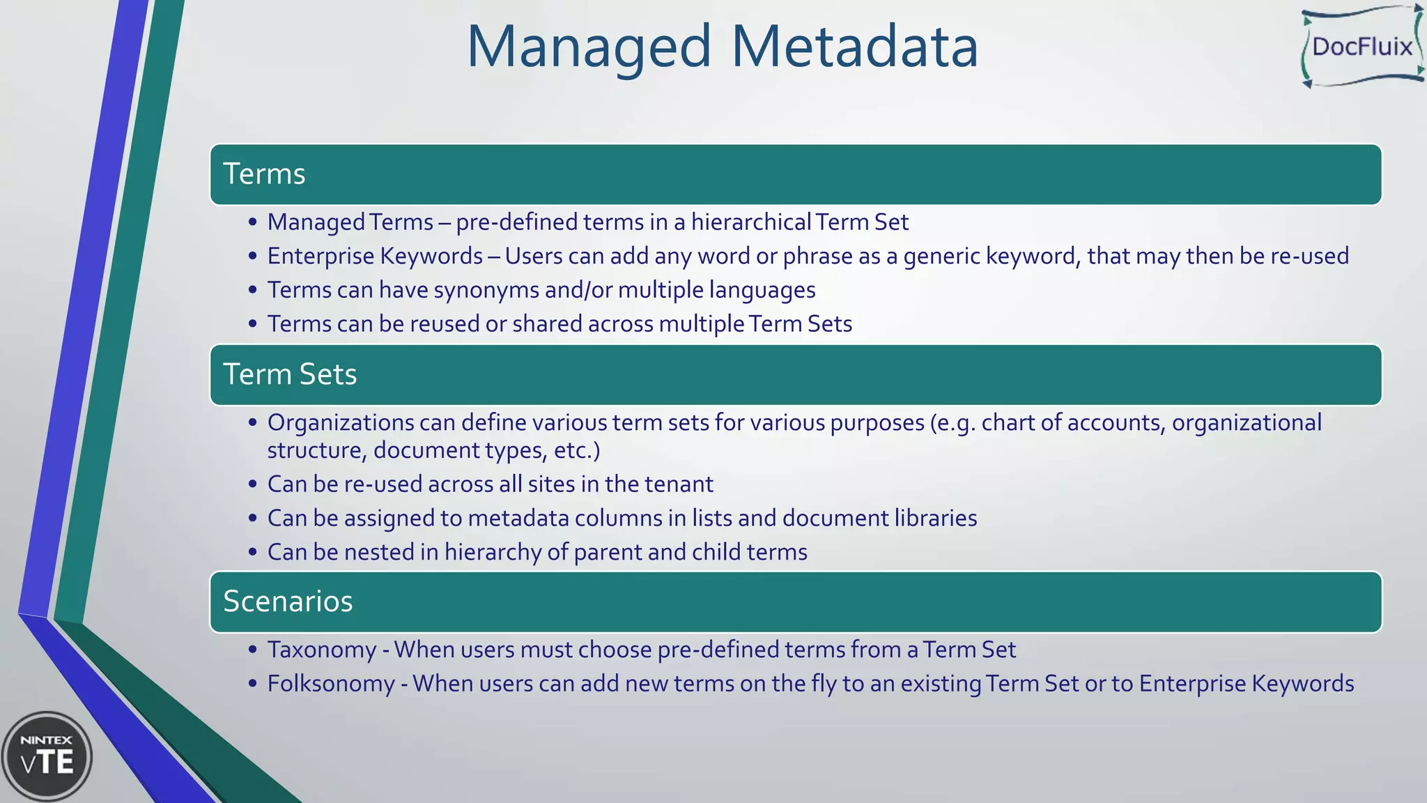 IA& Taxonomy Planning for SharePoint Online & Office 365 | PPTX