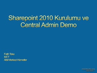 Sharepoint 2010 Sunumu | PPT