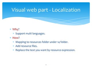 SharePoint 2010 Visual Web Part | PPT