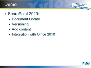 SharePoint 2010 Document Management | PPT