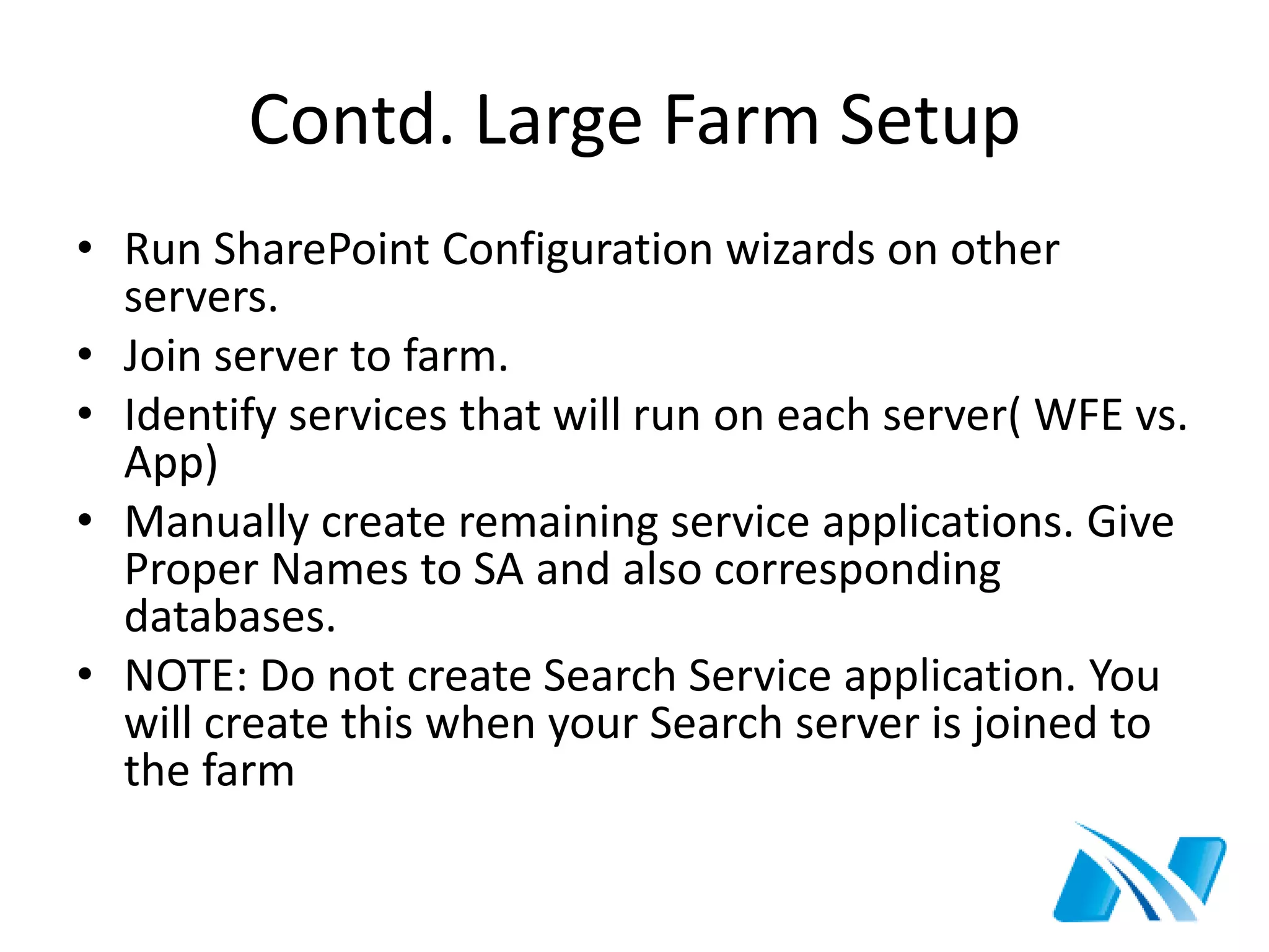 SharePoint 2010 enterprise implementation | PPTX | Databases | Computer Software and Applications