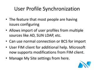 SharePoint 2010 enterprise implementation | PPTX | Databases | Computer Software and Applications