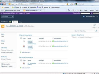 SharePoint 2010: examples with mobiles | PPT