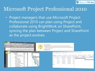 Using BrightWork for Project Management with SharePoint 2010 - from Atidan | PDF | Computer ...