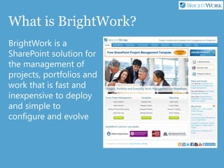 Using BrightWork for Project Management with SharePoint 2010 - from ...