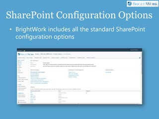 Using BrightWork for Project Management with SharePoint 2010 - from ...