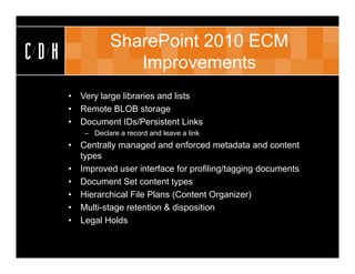 SharePoint 2010: ECM-ready? | PPT