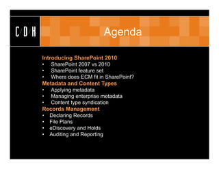 SharePoint 2010: ECM-ready? | PPT