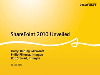 SharePoint 2010 Unveiled (Wellington) | PPTX