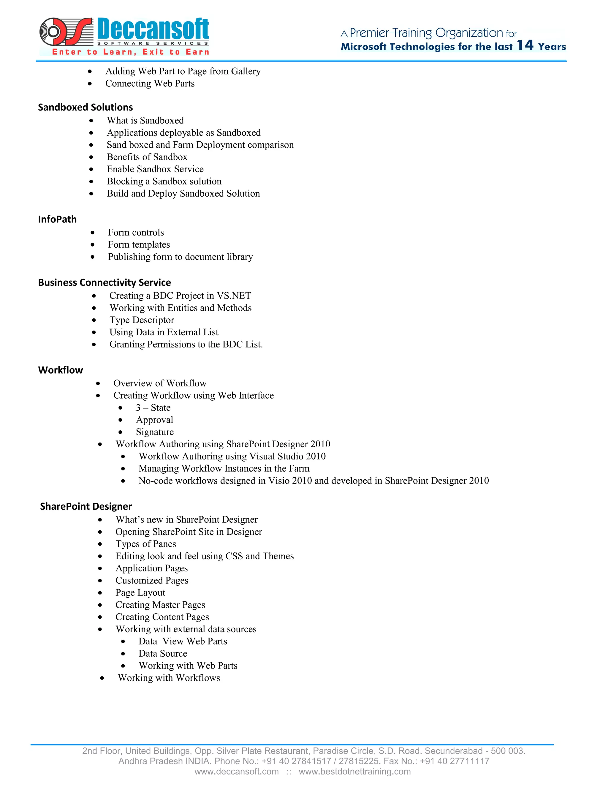 Sharepoint 2010 Training | PDF | Computer Software and Applications | Computing