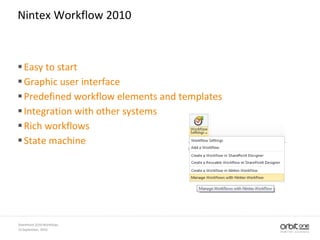 SharePoint 2010 workflows: Nintex | PPT
