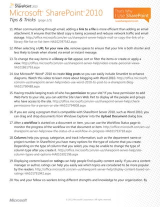 SharePoint 2012 tips & tricks | PDF