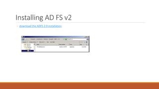 SharePoint 2013 and ADFS | PPTX
